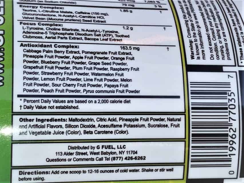 Inside G Fuel: Exploring Caffeine & Ingredients in Detail – REIZECLUB